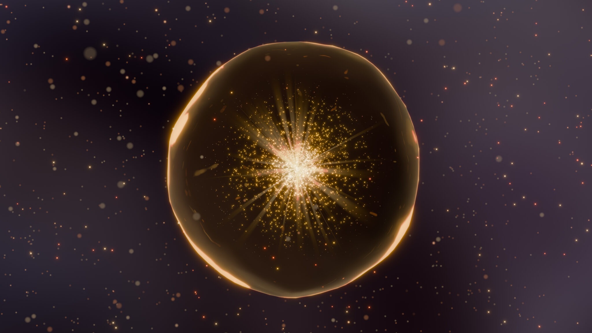 concept art of the small extracellular vesicles (exosome, MVs) as an ...